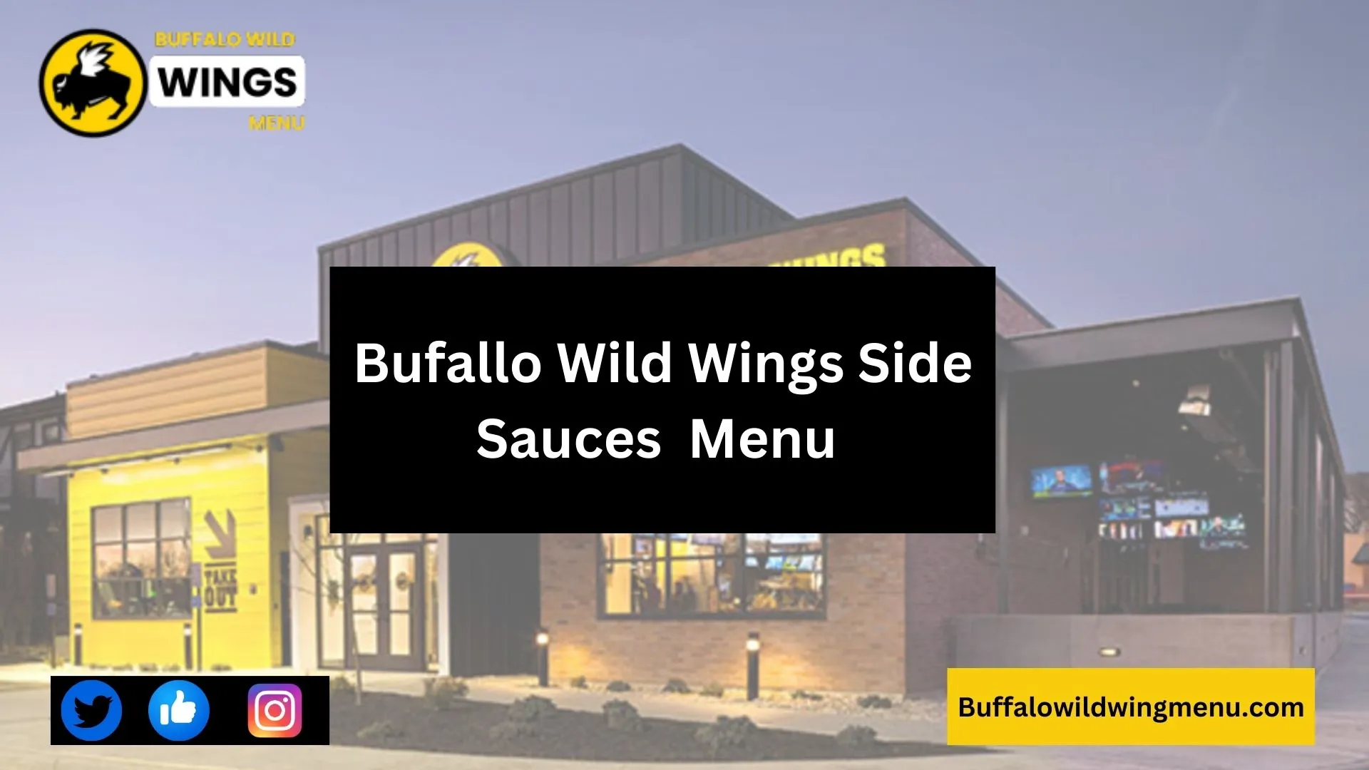 Buffalo Wild Wings Side Sauces Menu & Prices 2025